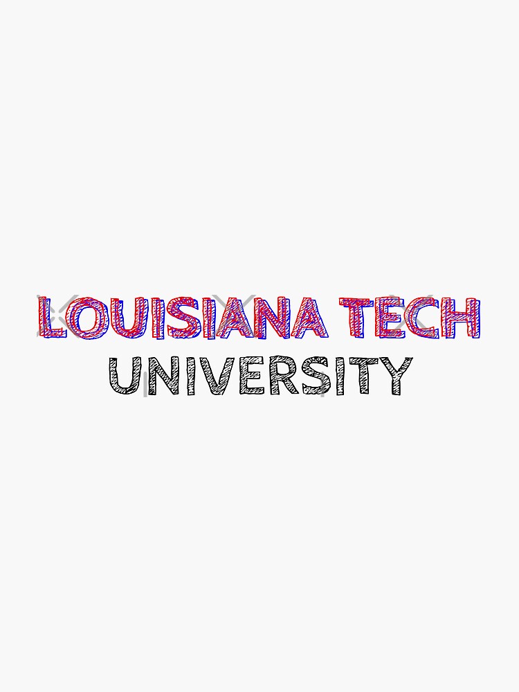 "Louisiana Tech University sticker" Sticker by sunflowersouth | Redbubble