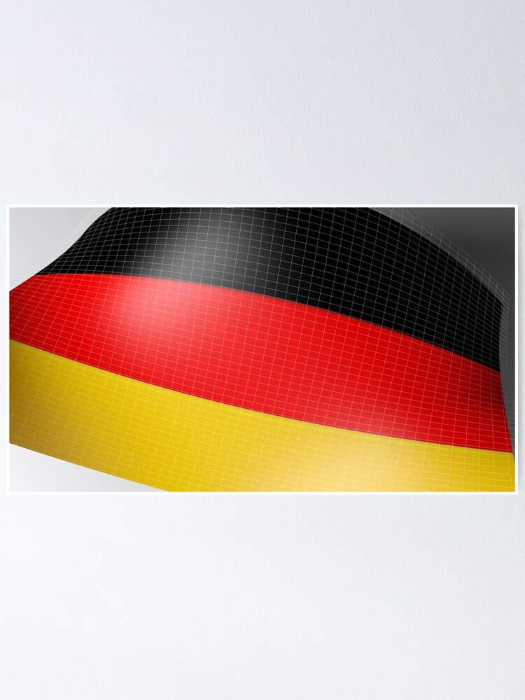 "German flag - 3D rendering illustration" Poster by carlotoffolo ...