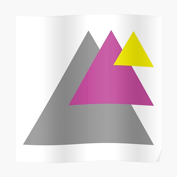 "Equilateral Triangle Print" Poster for Sale by rockpebblestone | Redbubble