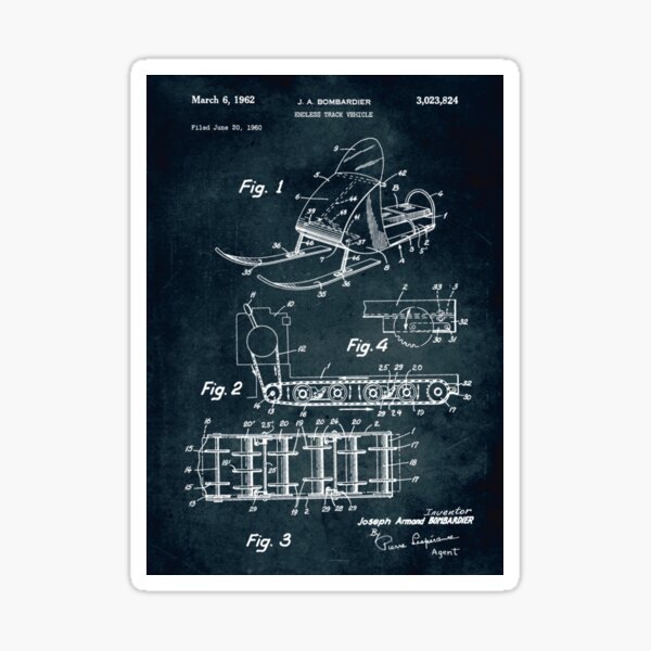 "1960 - Endless track vehicle" Sticker for Sale by xaviervieiraart ...