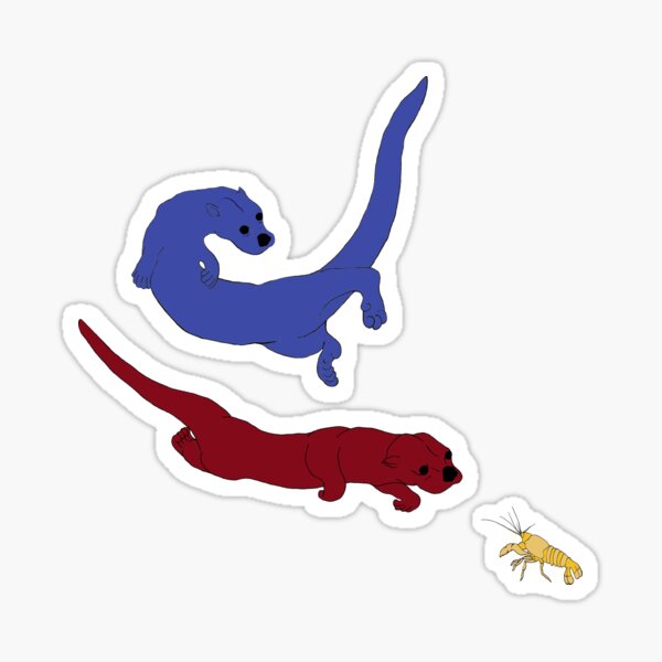 "REDvsBLUE: Primary Target" Sticker for Sale by BluOtter | Redbubble