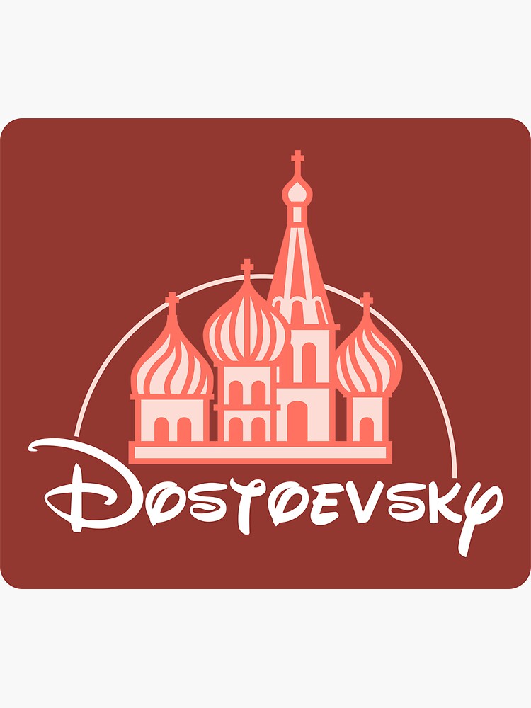 "Dostoevsky" Sticker for Sale by SQWEAR | Redbubble
