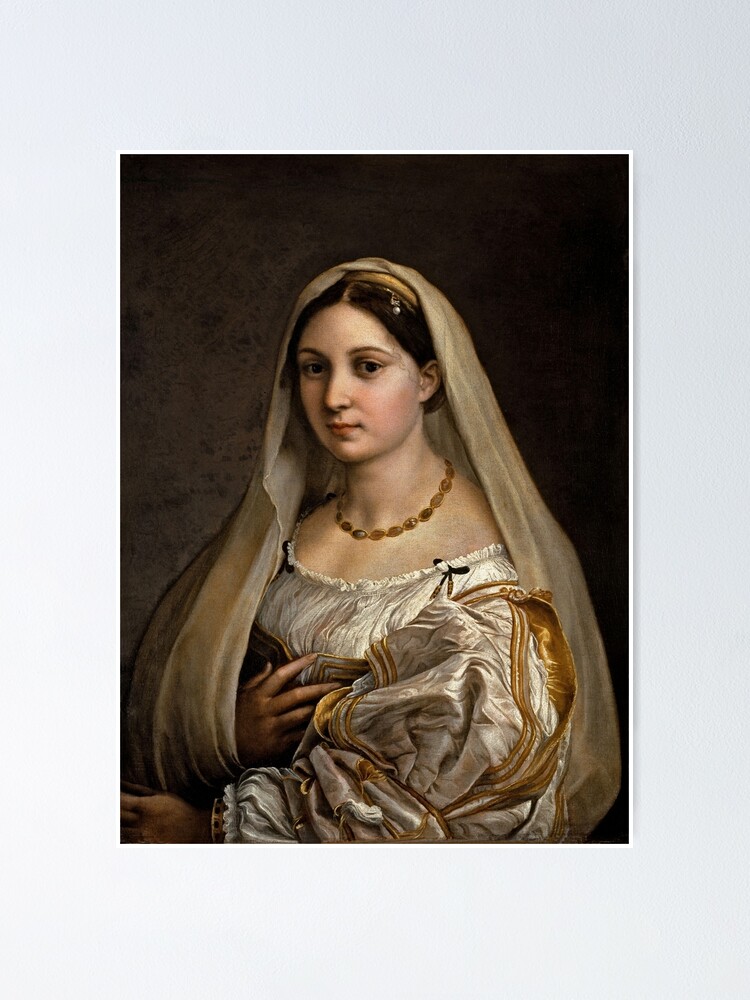 "The Veiled Woman, or La Donna Velata by Raphael" Poster for Sale by ...