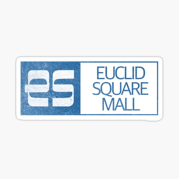 "Vintage Dead Mall Euclid Square Mall Sign Cleveland Shirt" Sticker for ...