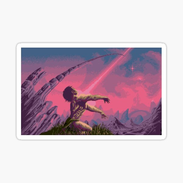 "Altered Beast Sega Pixel Art" Sticker for Sale by ARRAdesigns | Redbubble