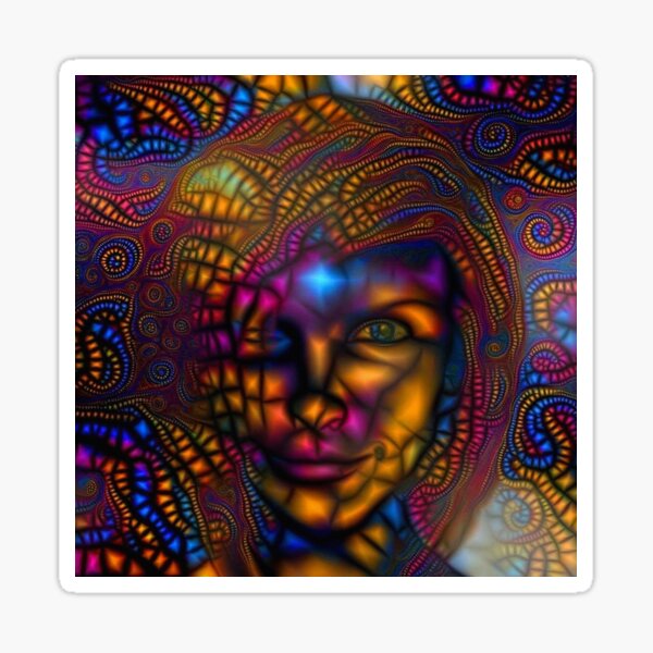 "Pretty girl face" Sticker for Sale by rolffimages | Redbubble