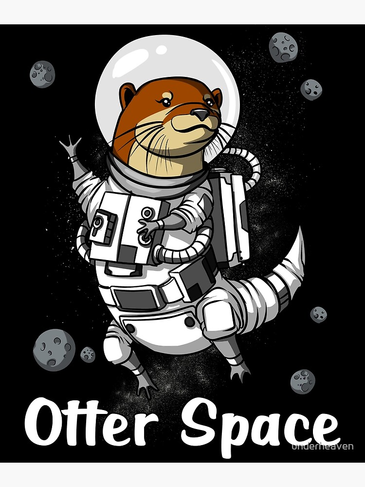 "Otter Space Astronaut" Framed Art Print for Sale by underheaven ...