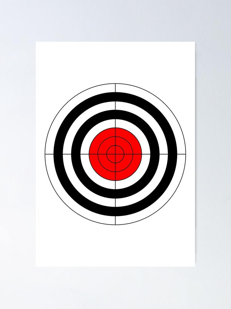 "gun target symbol" Poster by tony4urban | Redbubble