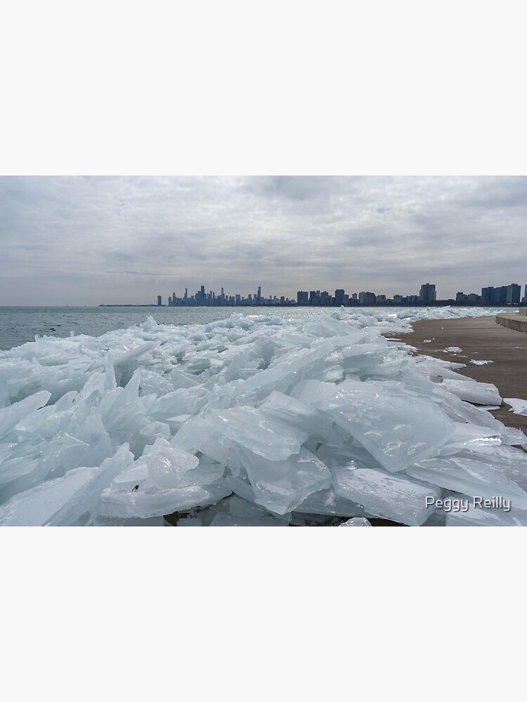 "Chicago's Frozen Waves Grace The LakeFront" Poster by PeggyKRG2 ...