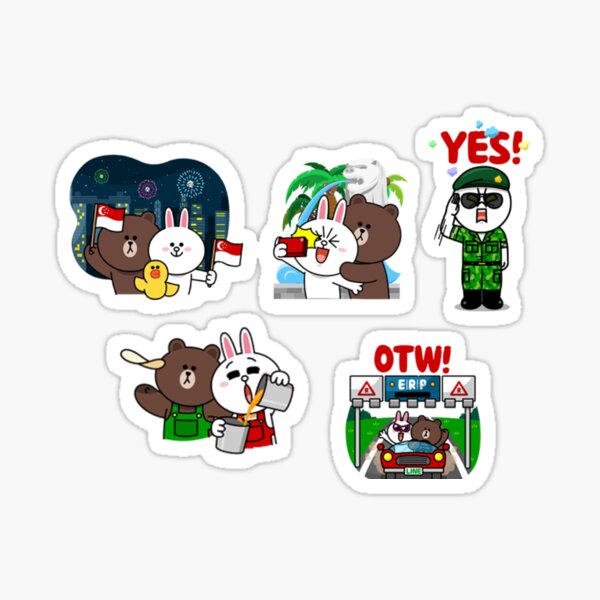 "Brown cony sticker set" Sticker for Sale by ArielSkly | Redbubble