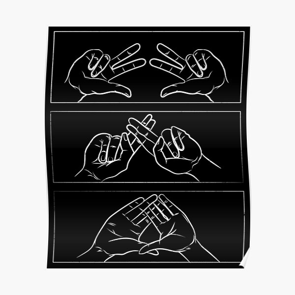 "Kpop Army Hand Symbol T-Shirt" Poster for Sale by alexngn | Redbubble