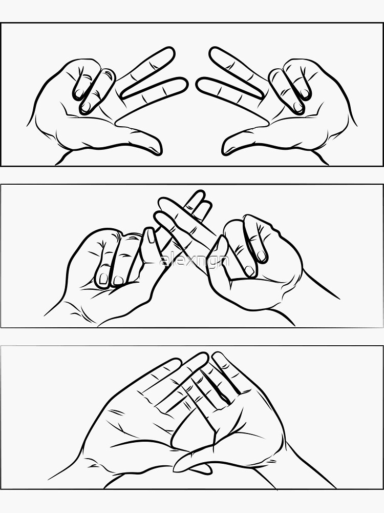 "Kpop Army Hand Symbol T-Shirt" Sticker for Sale by alexngn | Redbubble