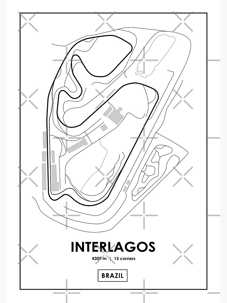 Poster « Interlagos - Brésil », par andreanastasio | Redbubble