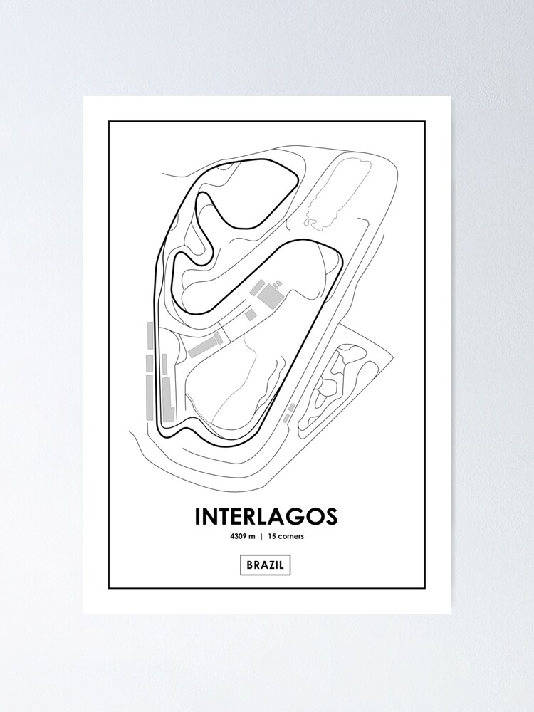 Poster « Interlagos - Brésil », par andreanastasio | Redbubble