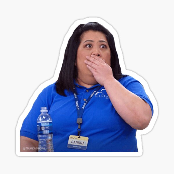 "gasp" Sticker by vicuni | Redbubble