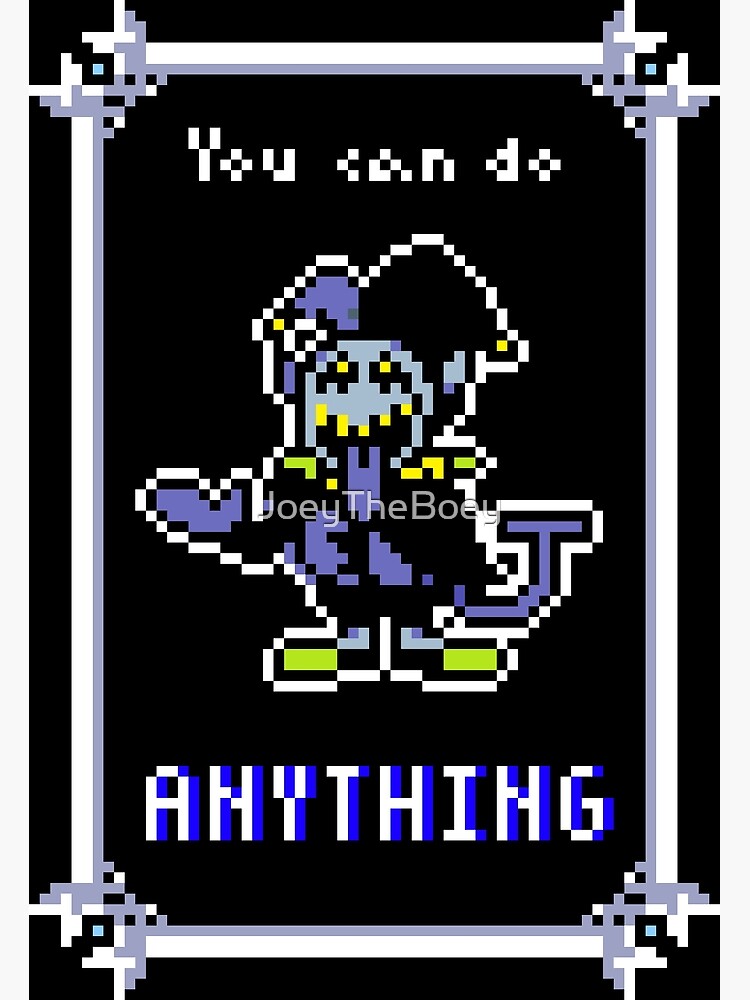 Jevil- Deltarune Inspirational Poster Premium Matte Vertical Poster ...