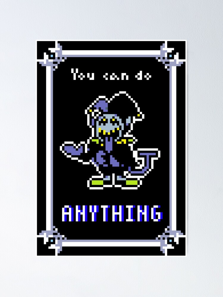 "Jevil- Deltarune Inspirational Poster" Poster for Sale by JoeyTheBoey ...