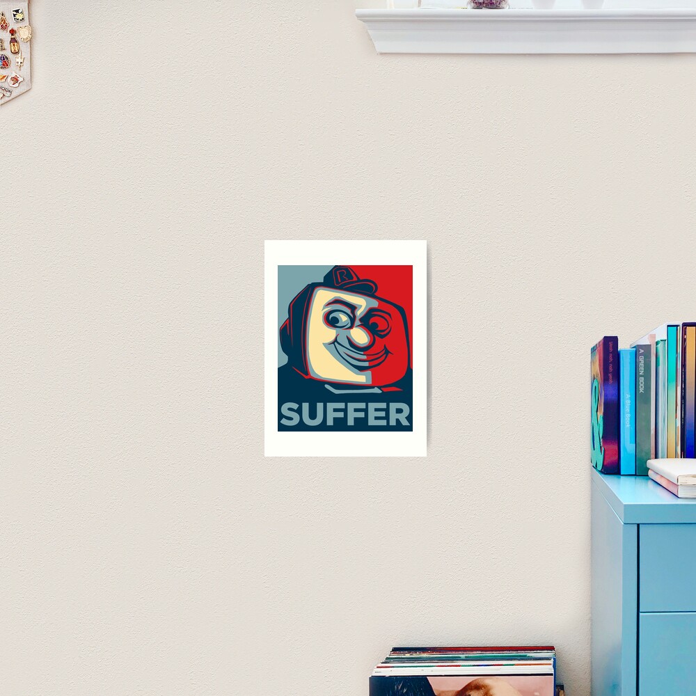 "Suffer- RPI SIS Man" Poster for Sale by caessar | Redbubble