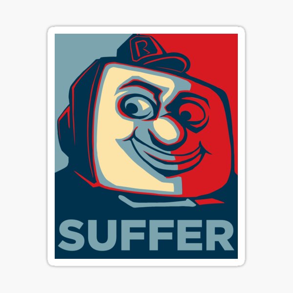 "Suffer- RPI SIS Man" Sticker for Sale by caessar | Redbubble