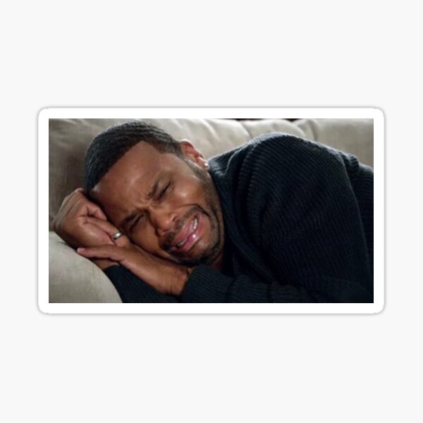 "Crying Meme" Sticker for Sale by debracornell97 | Redbubble