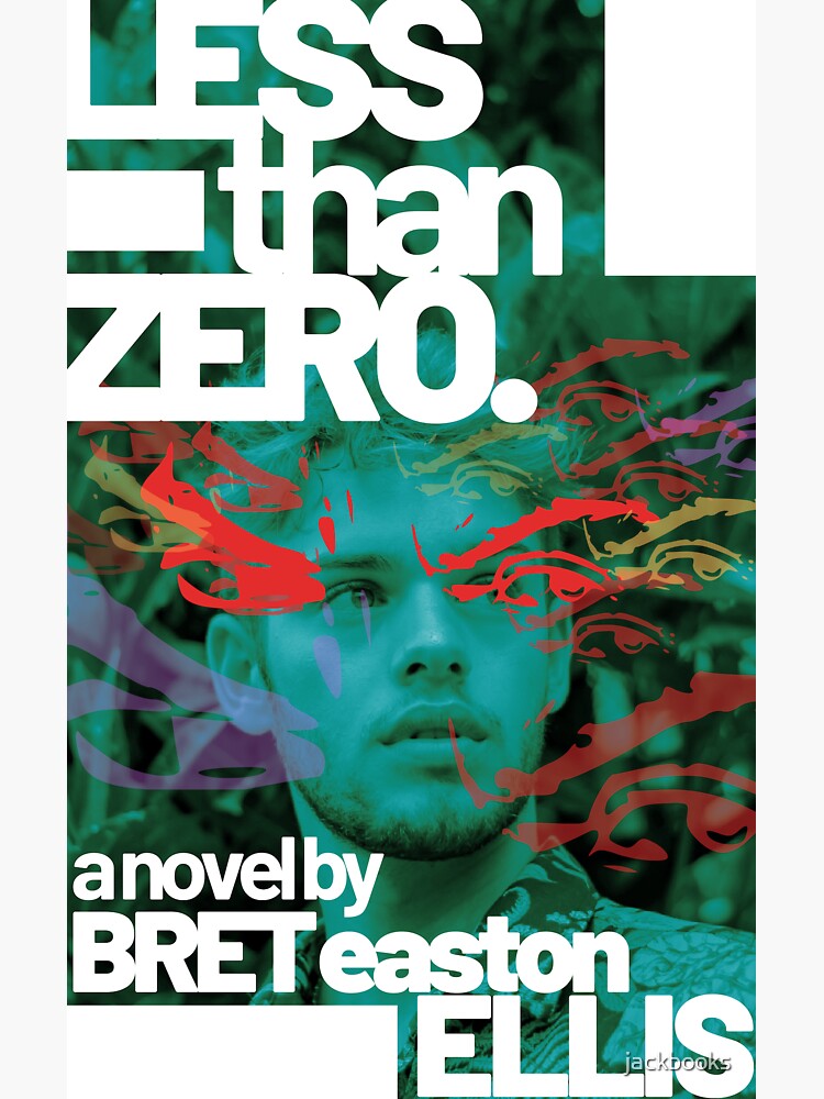 "Less Than Zero - Book cover design" Sticker for Sale by jackbooks ...
