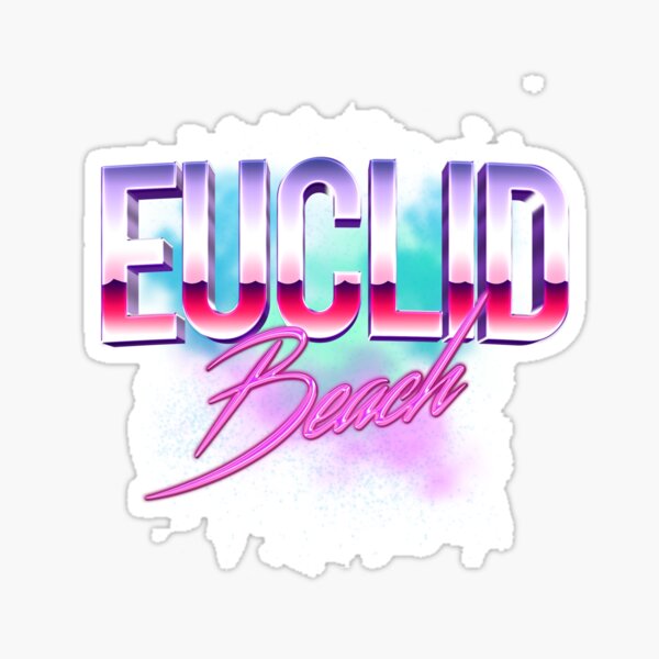 "Euclid Beach Vapor Wave" Sticker by carcinojen | Redbubble