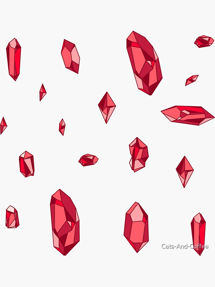 "Ruby Stickers" Sticker for Sale by Cats-And-Coffee | Redbubble