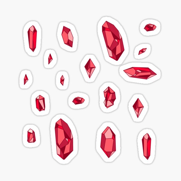 "Ruby Stickers" Sticker for Sale by Cats-And-Coffee | Redbubble