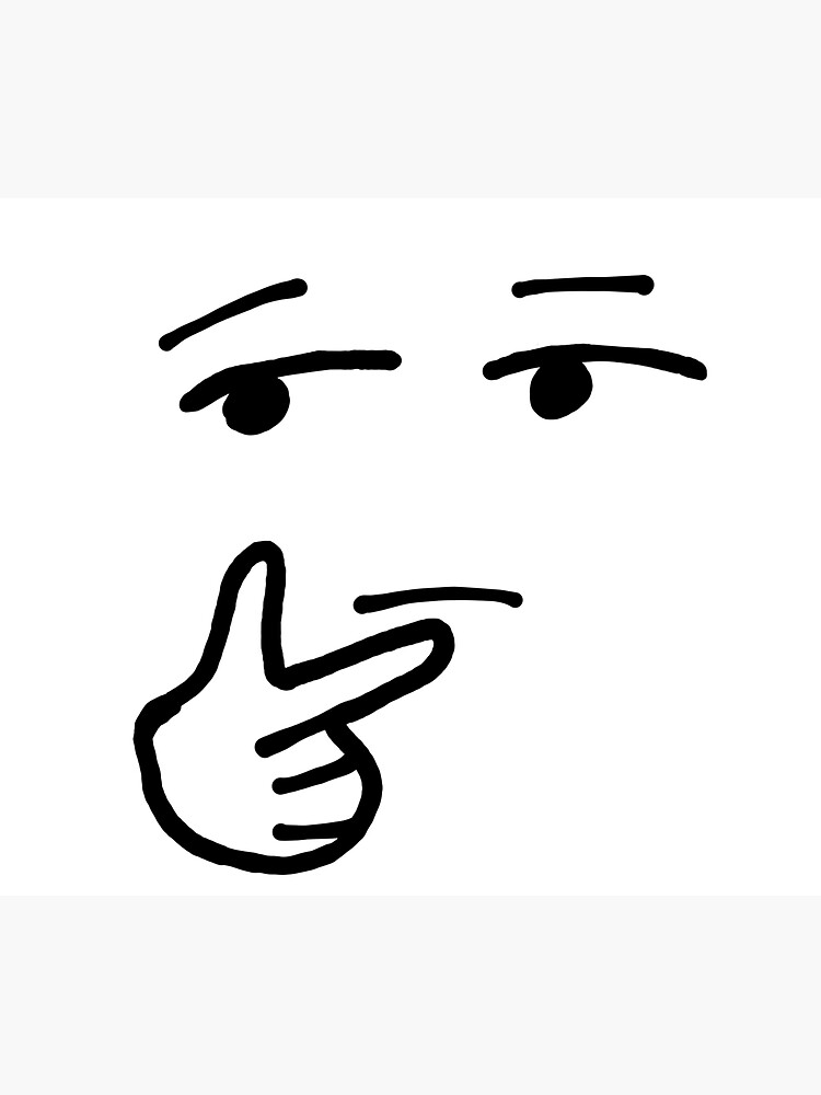 "Thinking Face" Sticker for Sale by digitalfog | Redbubble