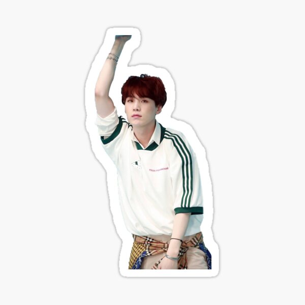 "BTS Suga" Sticker by korean-fandoms | Redbubble