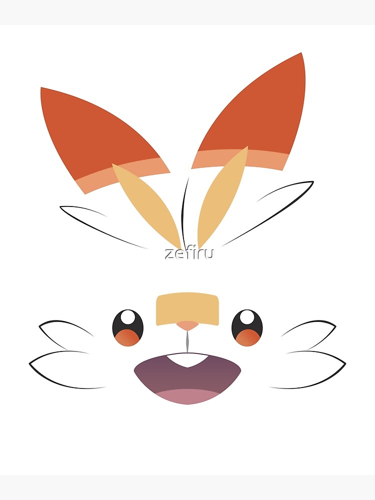 "Pokemon - Scorbunny / Hibani" Poster by zefiru | Redbubble