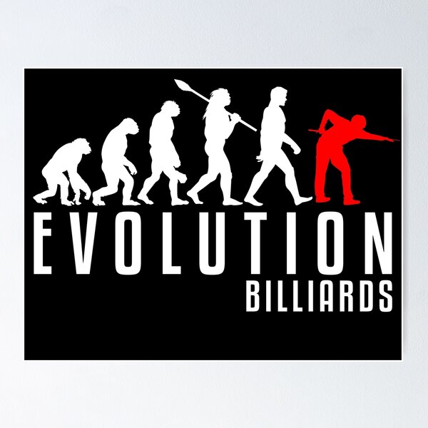 "Billiards Evolution" Poster for Sale by elizaldesigns | Redbubble