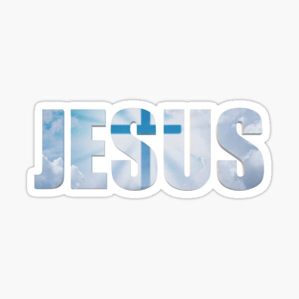 "Jesus " Sticker for Sale by HiddenStar02 | Redbubble