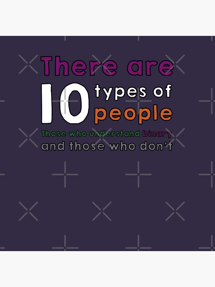 "10 types of people" Poster for Sale by Caldofran | Redbubble