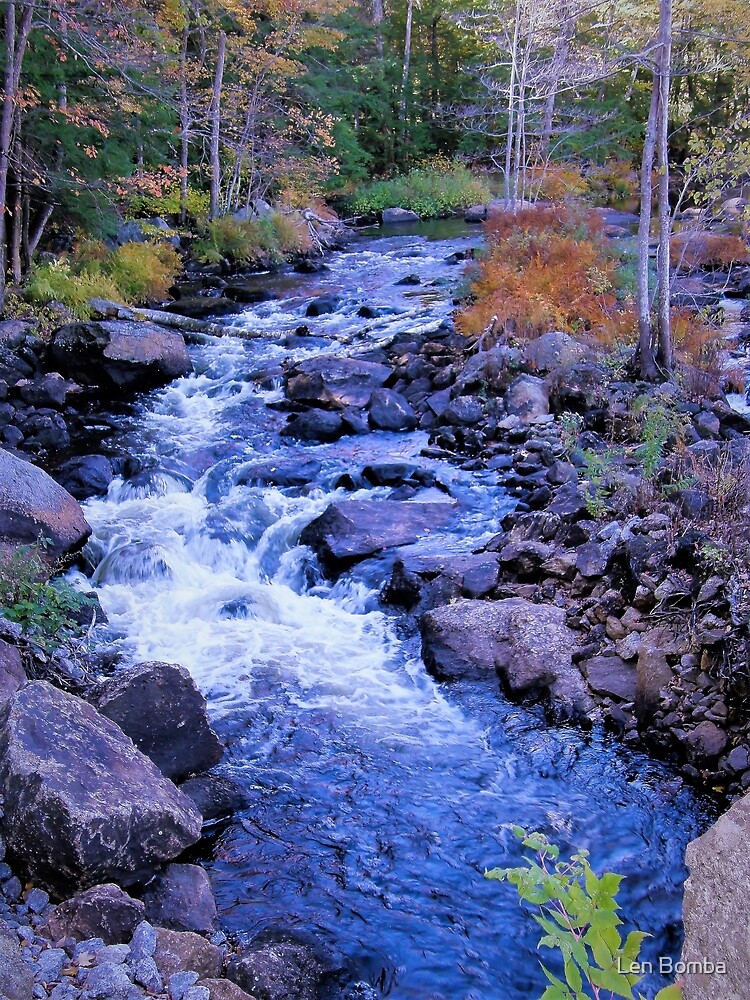 "Blue Stream" Framed Art Print for Sale by lenslens | Redbubble