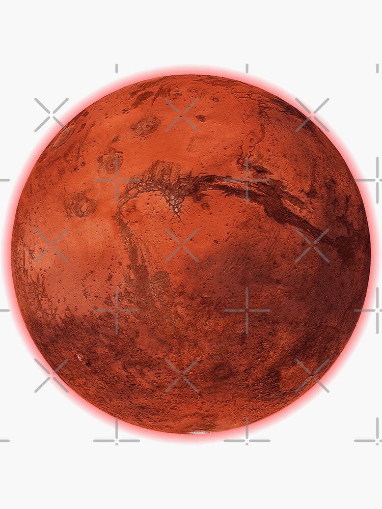 "Mars" Sticker for Sale by Cybersapien | Redbubble