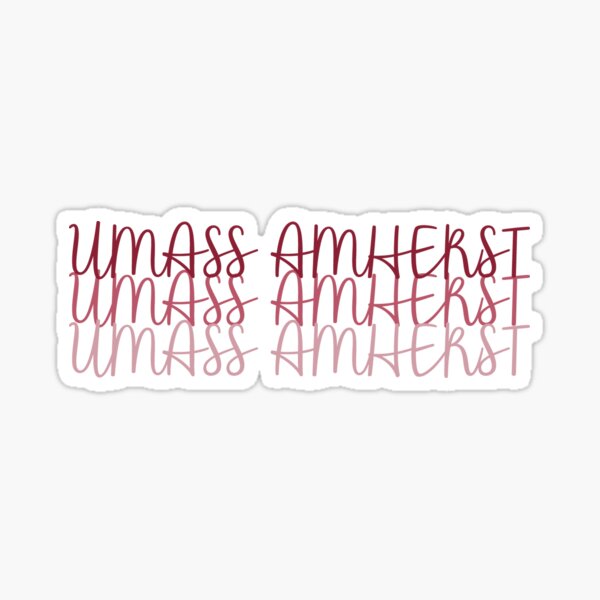 "UMass Amherst Sticker" Sticker for Sale by rileylorene14 | Redbubble
