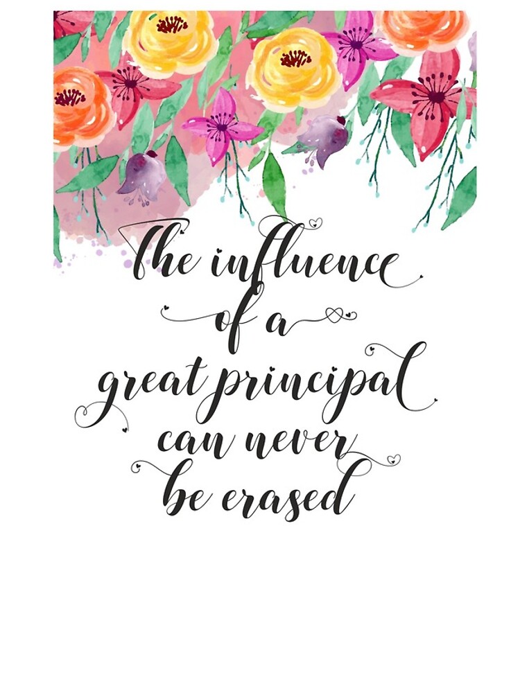 "Great principal quote / Amazing boss quote / Appreciation gift ...
