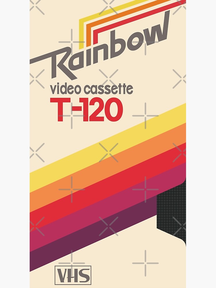 "VHS Rainbow T-120" Poster by T44Productions | Redbubble