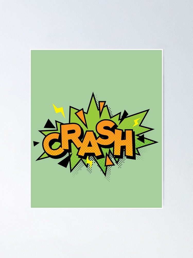 "Comics CRASH Bubble, 80s Funny Comics, Superhero Action Words perfect ...