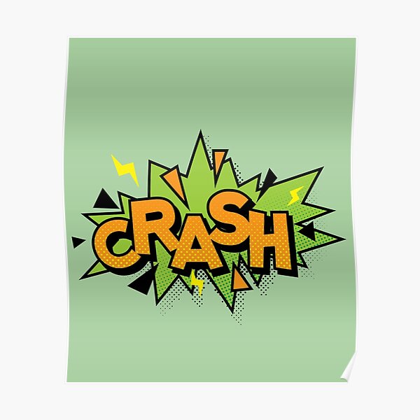 "Comics CRASH Bubble, 80s Funny Comics, Superhero Action Words perfect ...