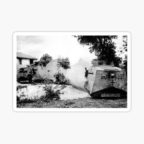 "WW1 German Army Panzerwagen A7V Heavy Tank" Sticker by Battlefield ...