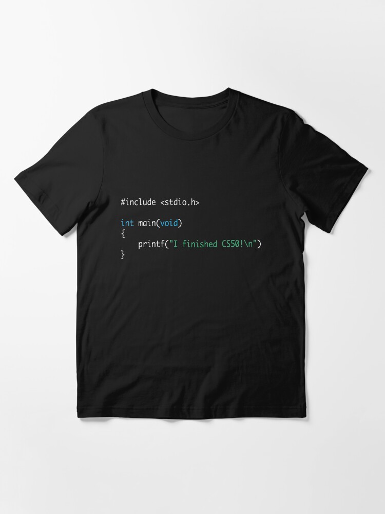 "I Finished CS50" T-shirt for Sale by mzhorzh | Redbubble | cs50 t ...