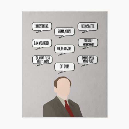 "Frasier crane quotes" Art Board Print by aluap106 | Redbubble