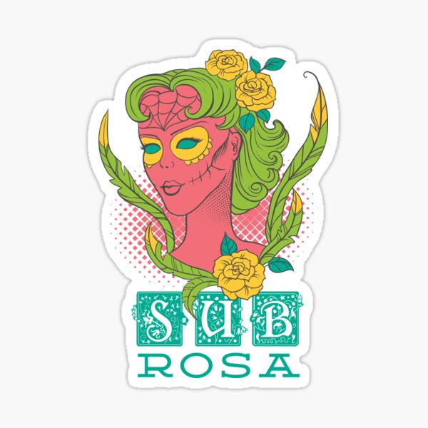 "Sub Rosa Vintage Mexican Tattoo Art Design Style Old School Tattoo ...