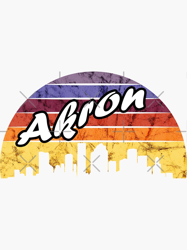 "Akron City" Sticker for Sale by titanosdesign | Redbubble