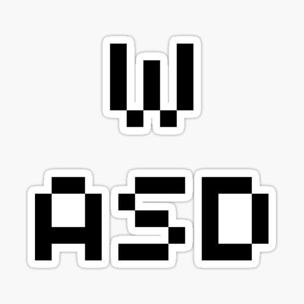 "WASD" Sticker for Sale by eliizmaker | Redbubble