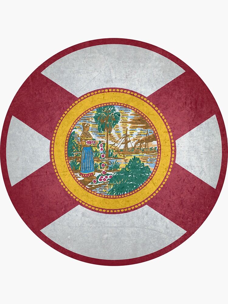 "Florida State Flag" Sticker by HawkstoneDesign | Redbubble