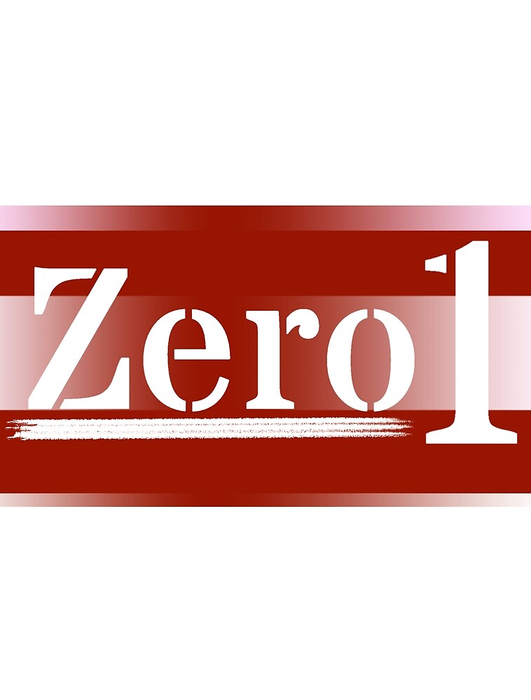 "Zero1-1.26 Red Stripe Logo" by Zero-1 | Redbubble