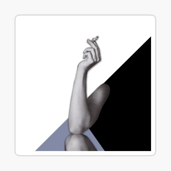 "ABSTRACT ANATOMY - still waiting" Sticker by NumbLock | Redbubble